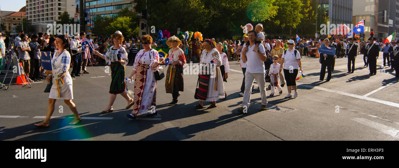 Australia Day City Adelaide - Parade! South Australia, Australia Stock ...