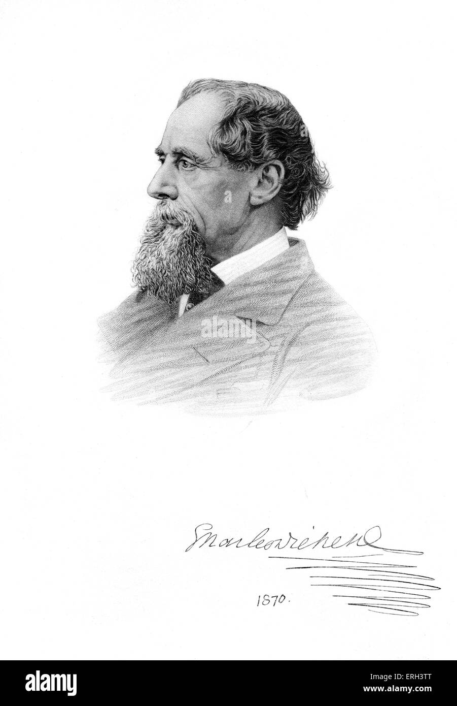Charles Dickens portrait - 1870. British novelist, 7 February 1812 - 9 ...