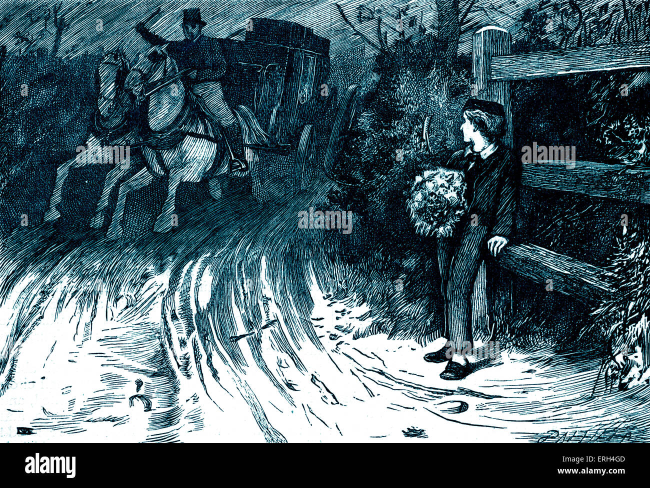 Charles Dickens's ' The Adventures of Oliver Twist ', first published 1838. Caption: 'Looking ...