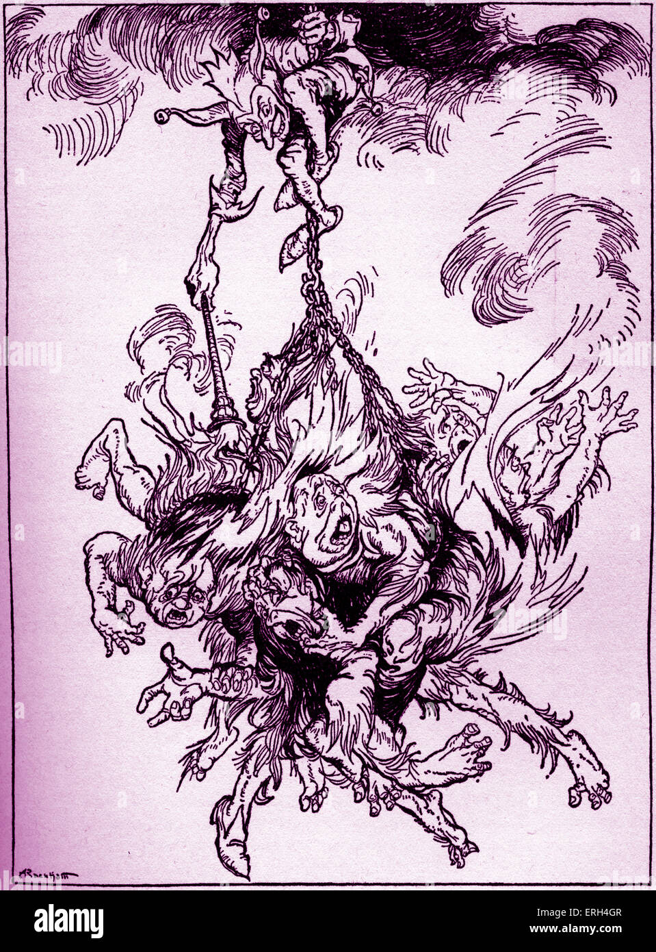 Hop-Frog' by Edgar Allan Poe. Illustration by Arthur Rackham (1867 ...