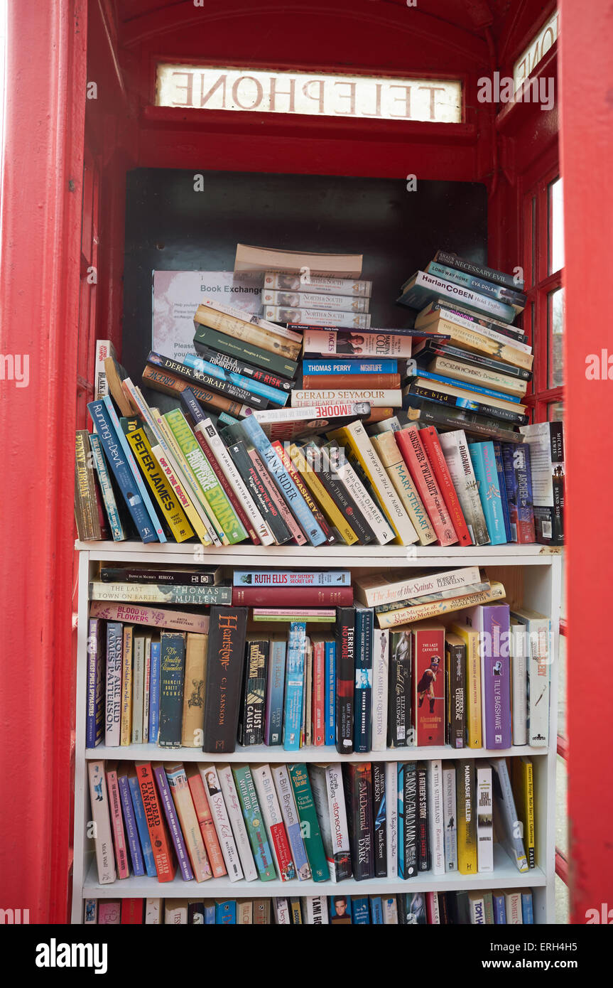 Public telephone box with library hi-res stock photography and images ...