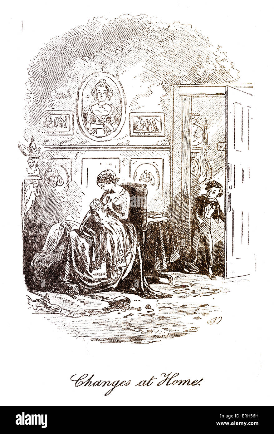 David Copperfield by Charles Dickens. Illustration by Phiz (Hablot ...