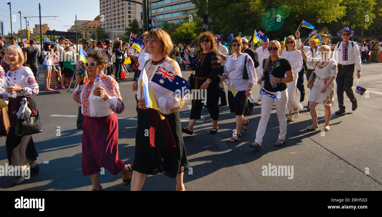Australia Day City Adelaide - Parade! South Australia, Australia Stock ...