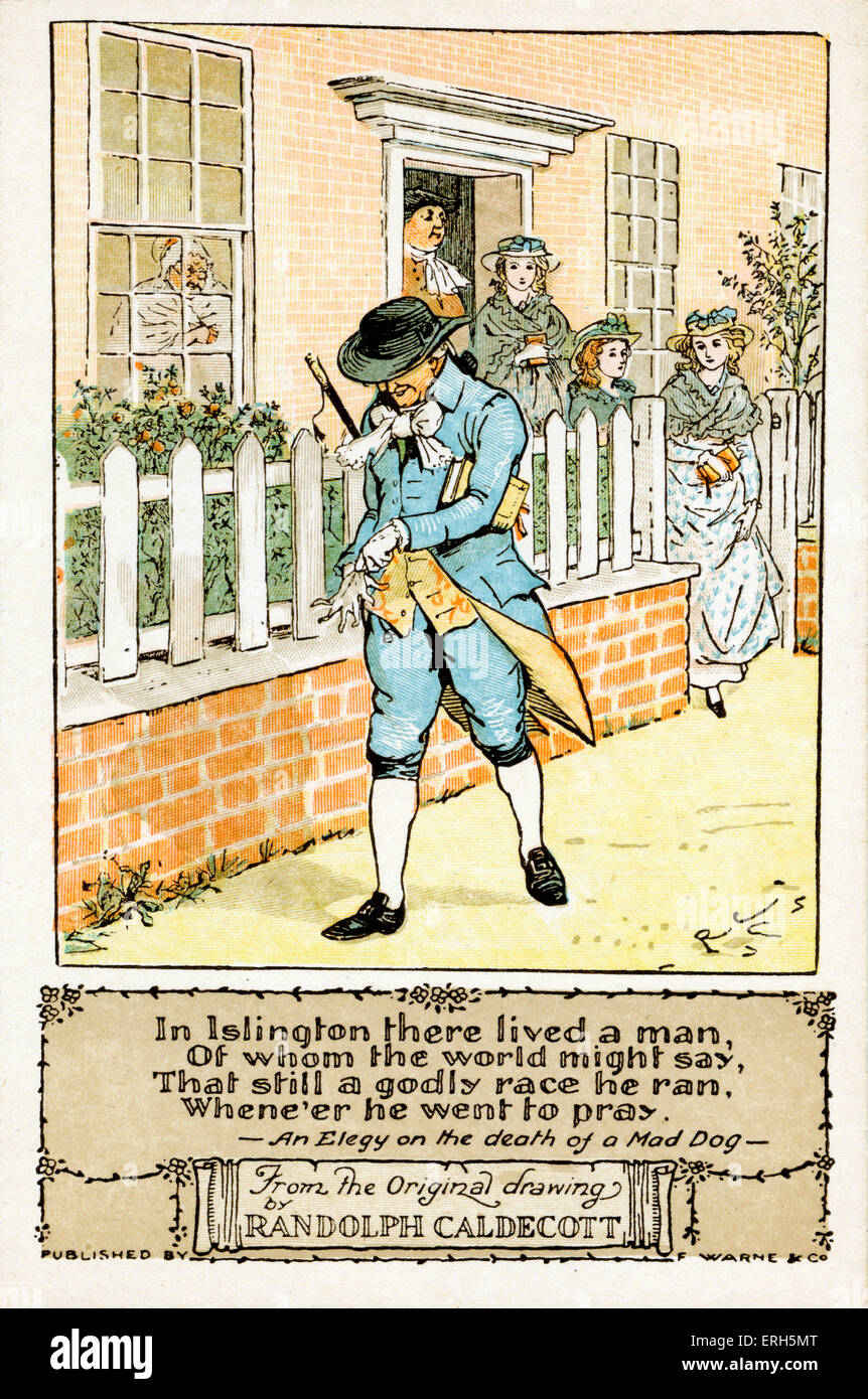 An Elegy on the Death of a Mad Dog illustrated by Randolph Caldecott ...