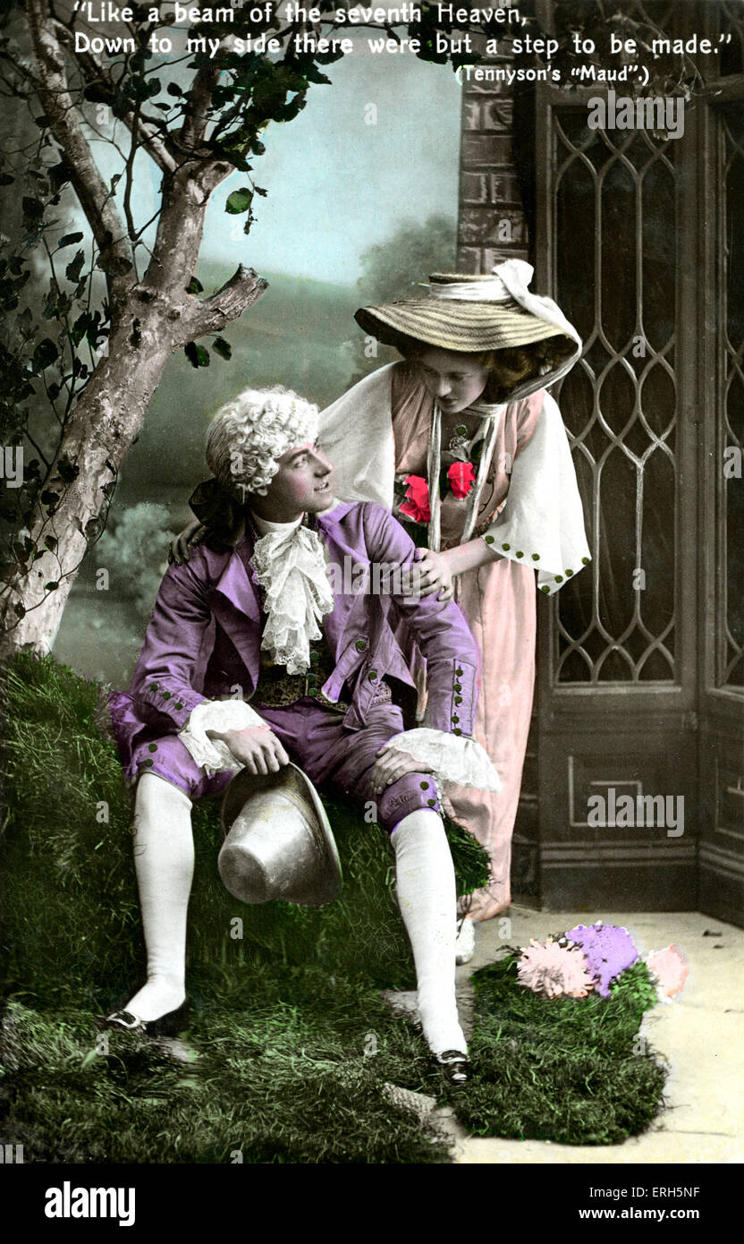 Alfred Lord Tennyson's 'Maud' (poem written 1855). Postcard series ...