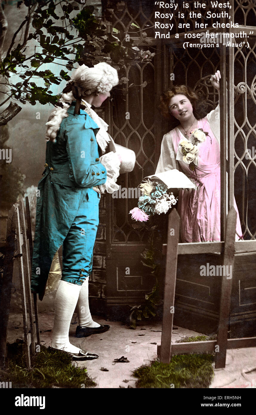 Alfred Lord Tennyson's 'Maud' (poem written 1855). Postcard series ...