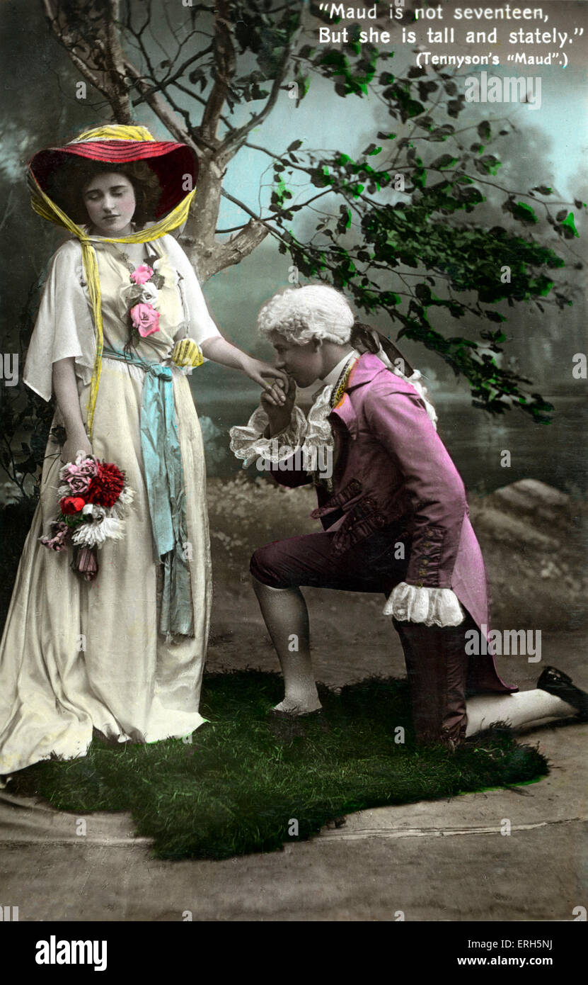 Alfred Lord Tennyson's 'Maud' (poem written 1855). Postcard series ...