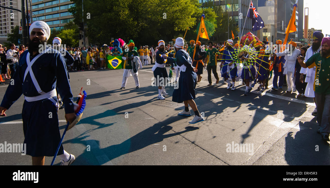 Australia Day City Adelaide Parade High Resolution Stock Photography ...