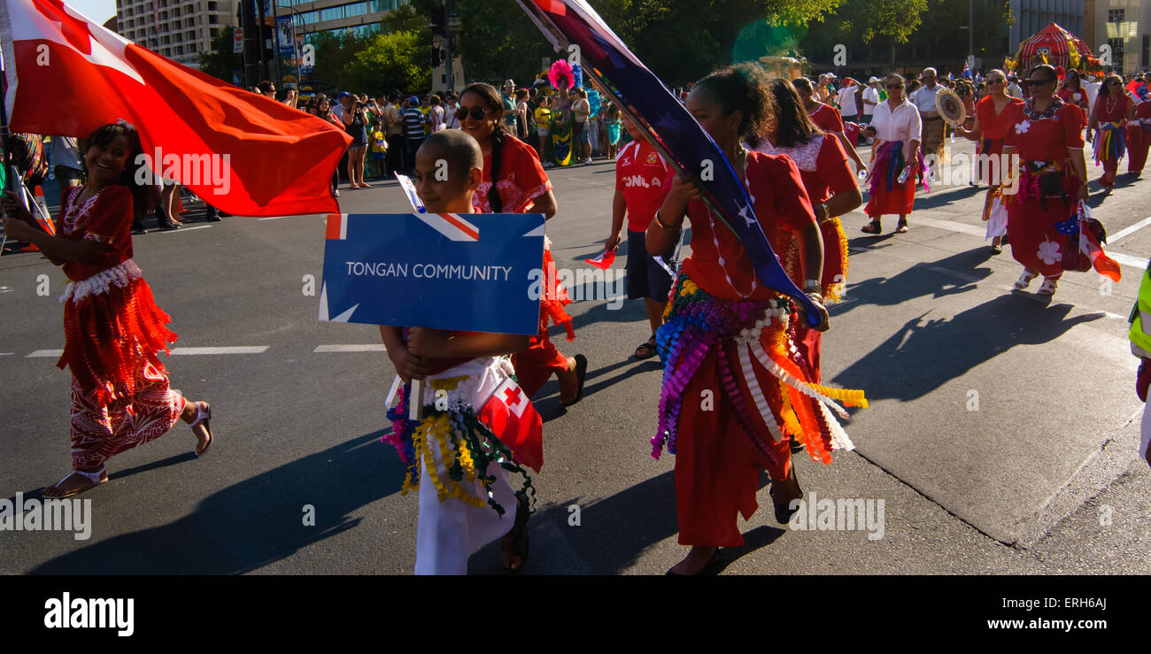 Australia Day City Adelaide - Parade! South Australia, Australia Stock ...