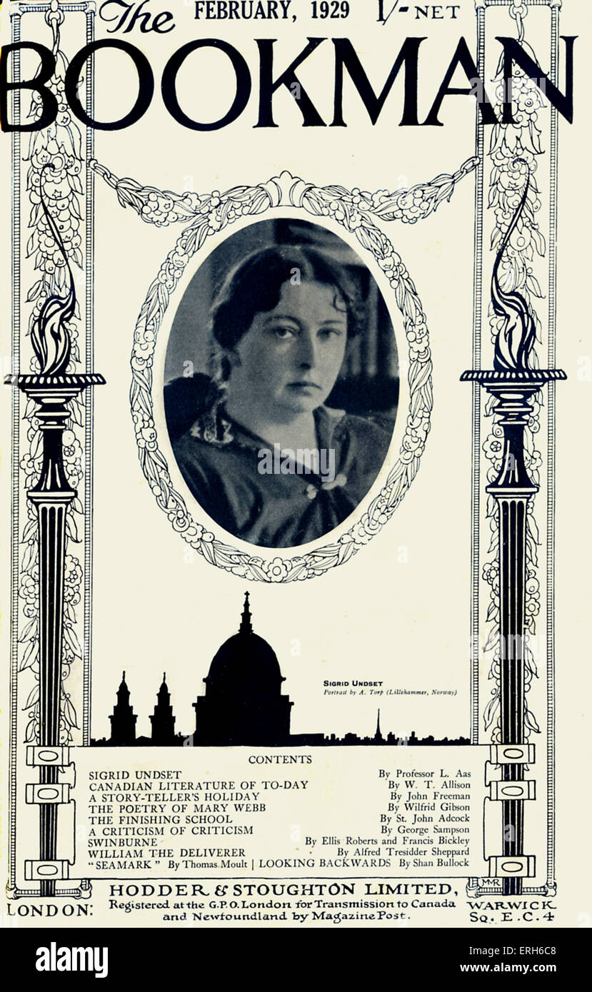 Sigrid undset portrait hi-res stock photography and images - Alamy