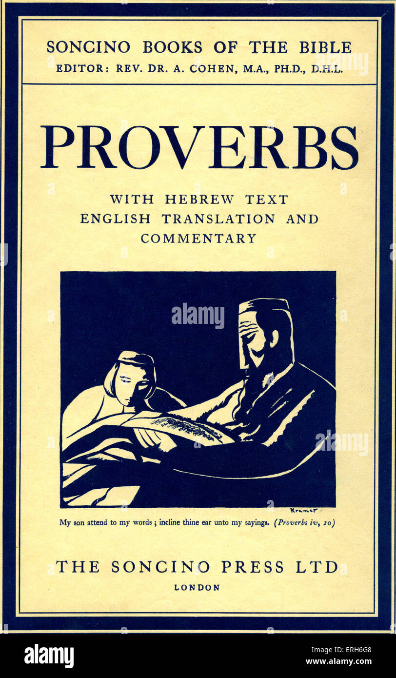 Book of proverbs hi-res stock photography and images - Alamy