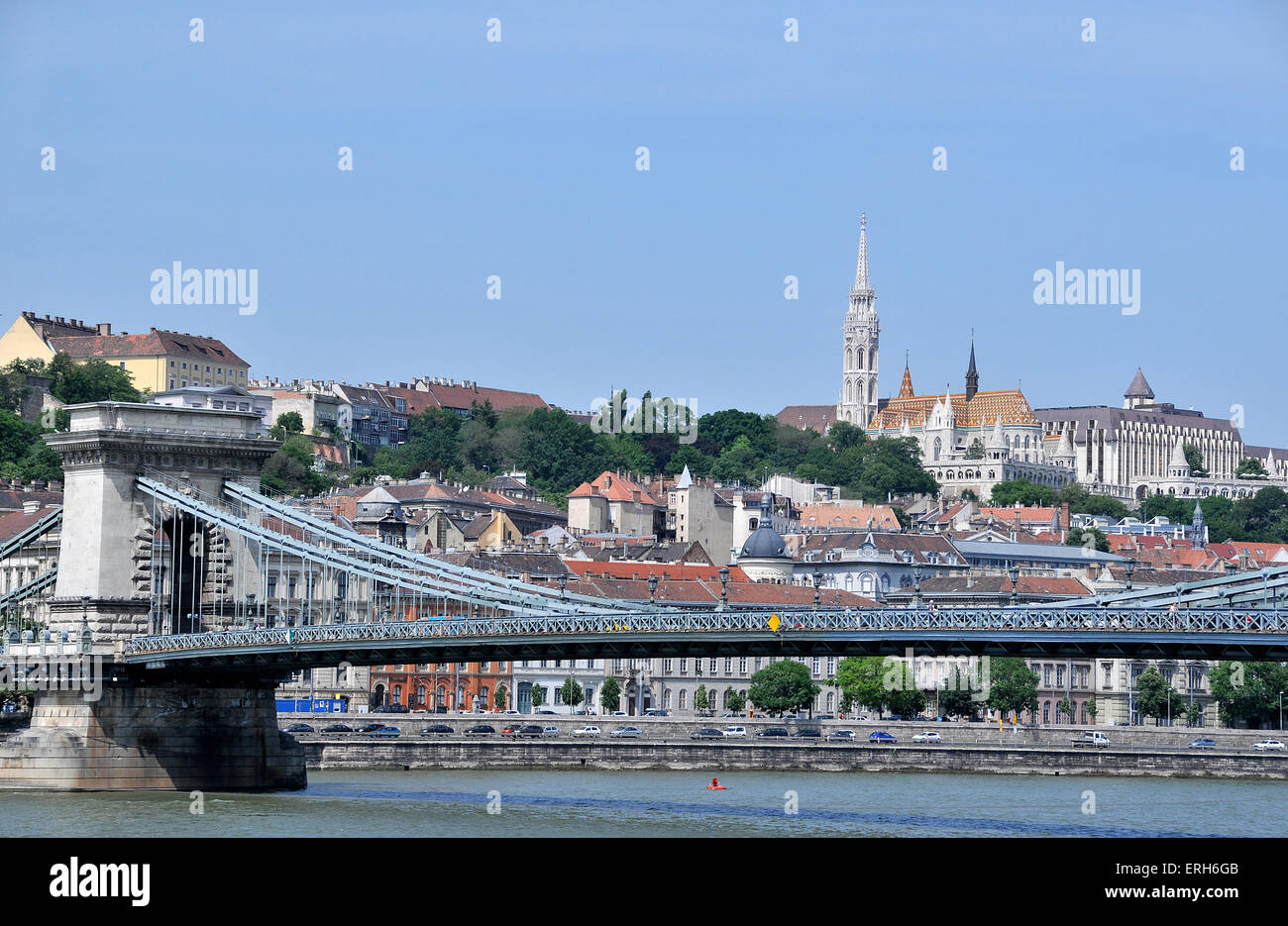Szechenyi chain bridge over danube hi-res stock photography and images ...