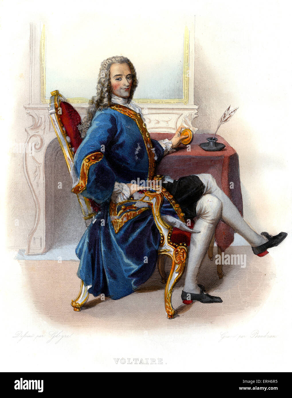 François-Marie Arouet, known by the pen name Voltaire. French ...