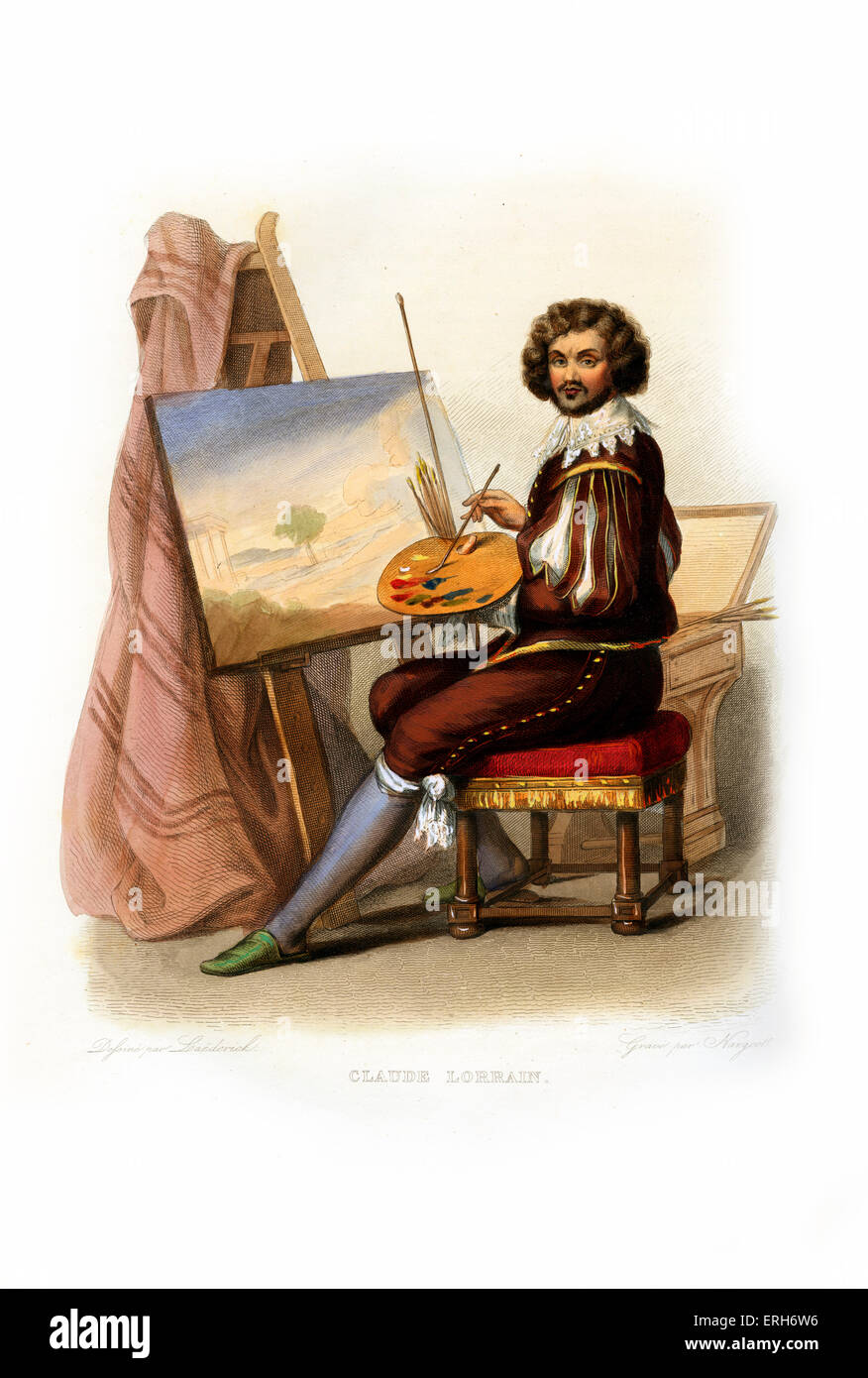 Claude Lorrain (Claude Gellée by his real name). French Baroque artist ...