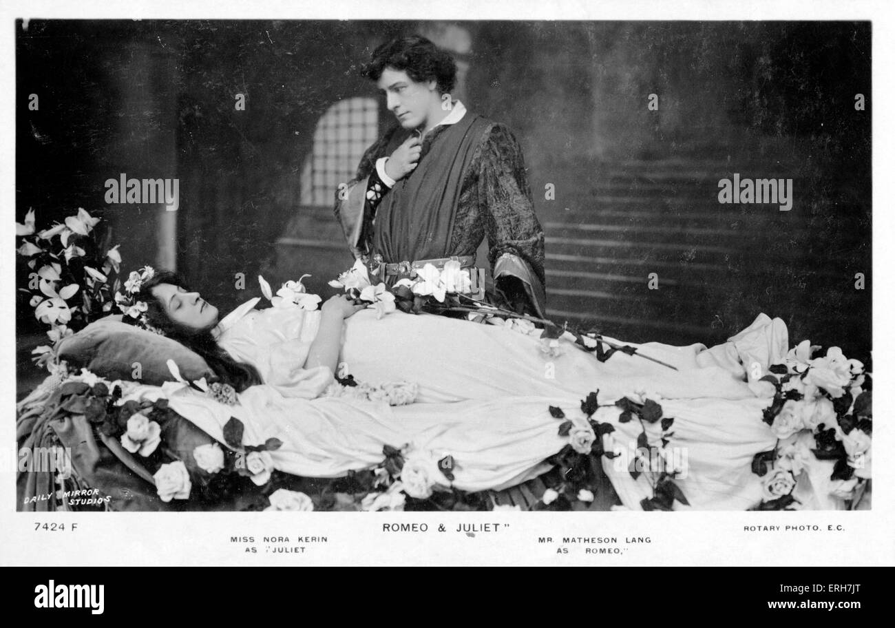 William Shakespeare. Romeo & Juliet. Nora Kerin (1881–1970) as Juliet ...