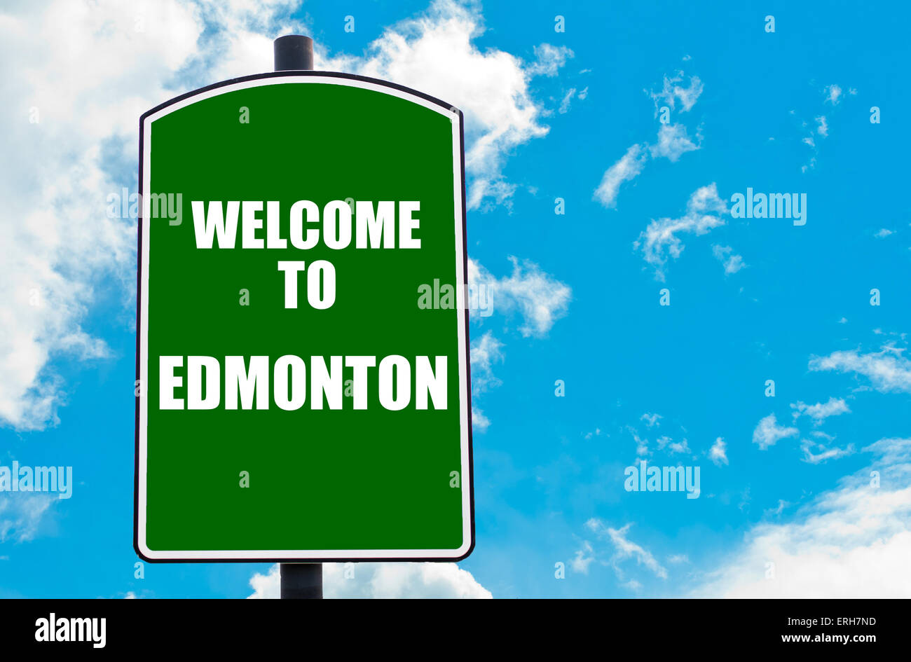 Welcome to edmonton highway sign hi-res stock photography and images ...