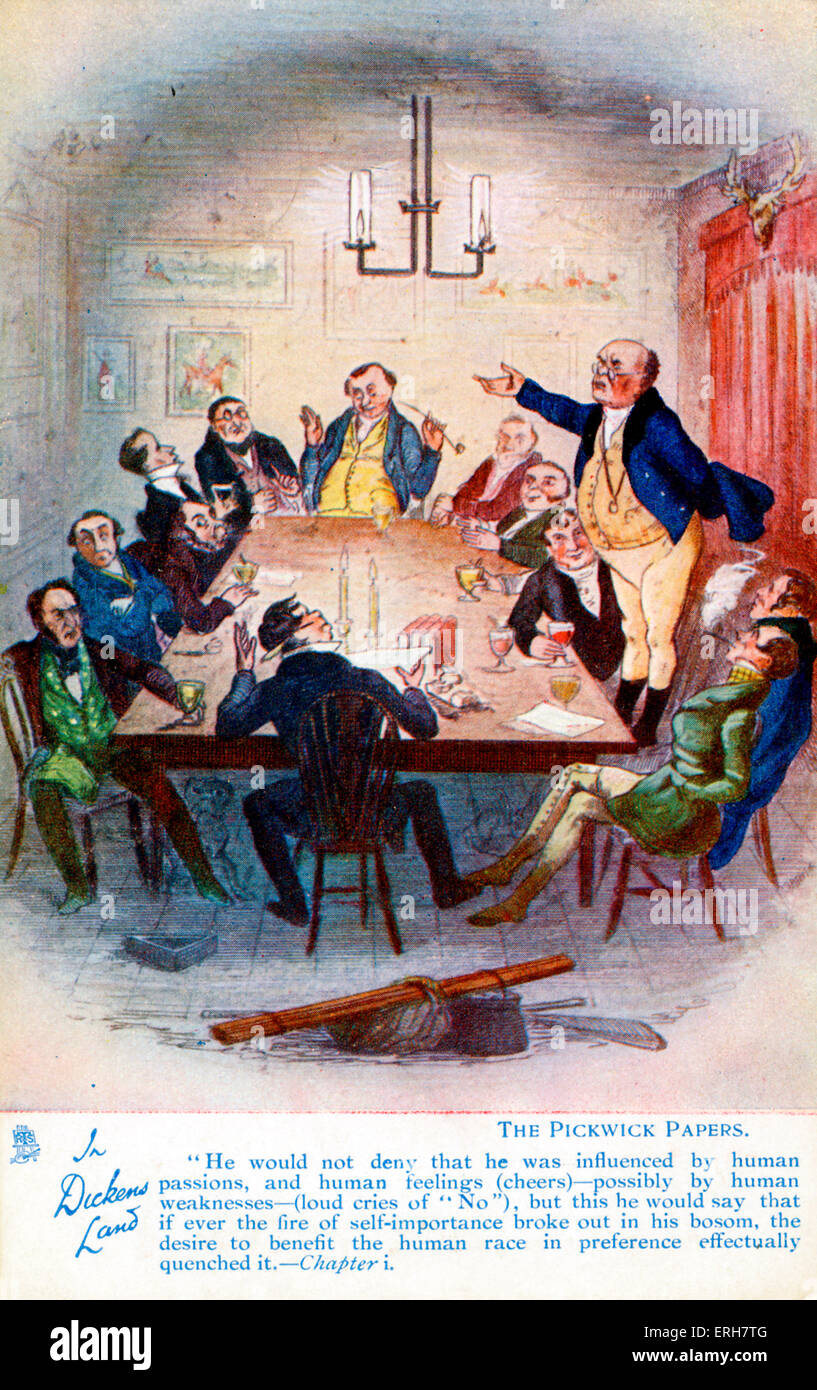 The Pickwick Papers by Charles Dickens. Chapter 1: 'He would not deny ...