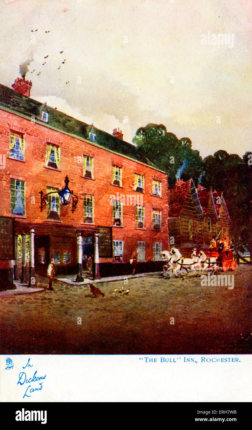 Rochester The Bull Inn Connection With Charles Dickens English Novelist 7 February 1812