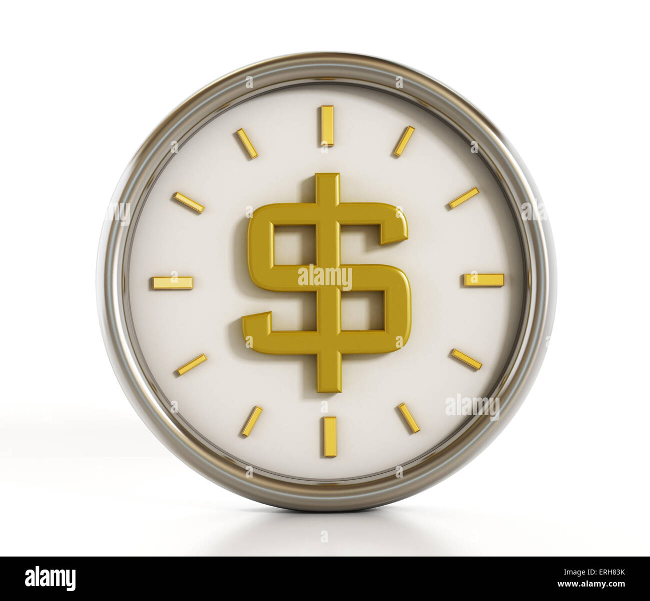 Clock with dollar sign icon hi-res stock photography and images - Alamy