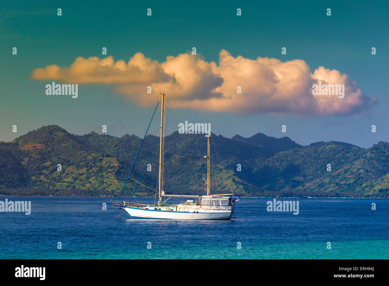 Yacht at ocean Stock Photo - Alamy