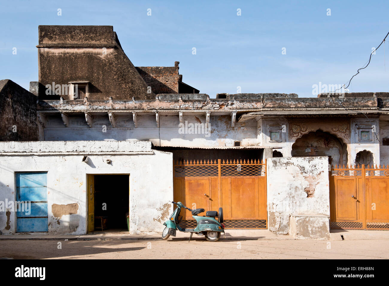 India, Rajasthan, Nawalgarh, traditional house Stock Photo - Alamy