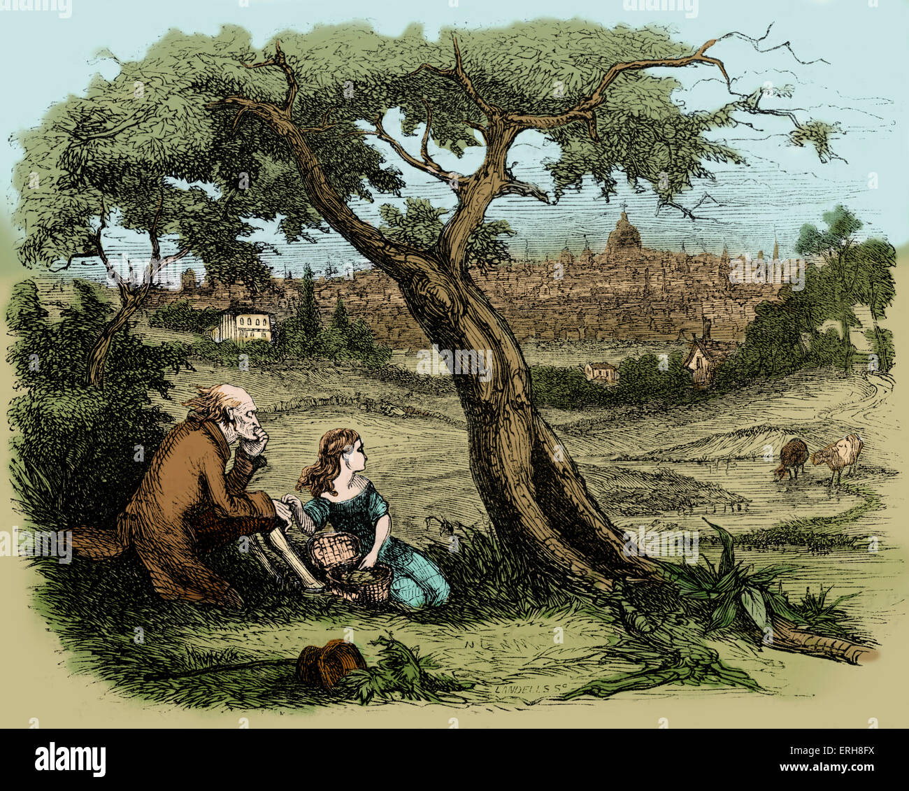 The Old Curiosity Shop by Charles Dickens. Nell and her grandfather ...