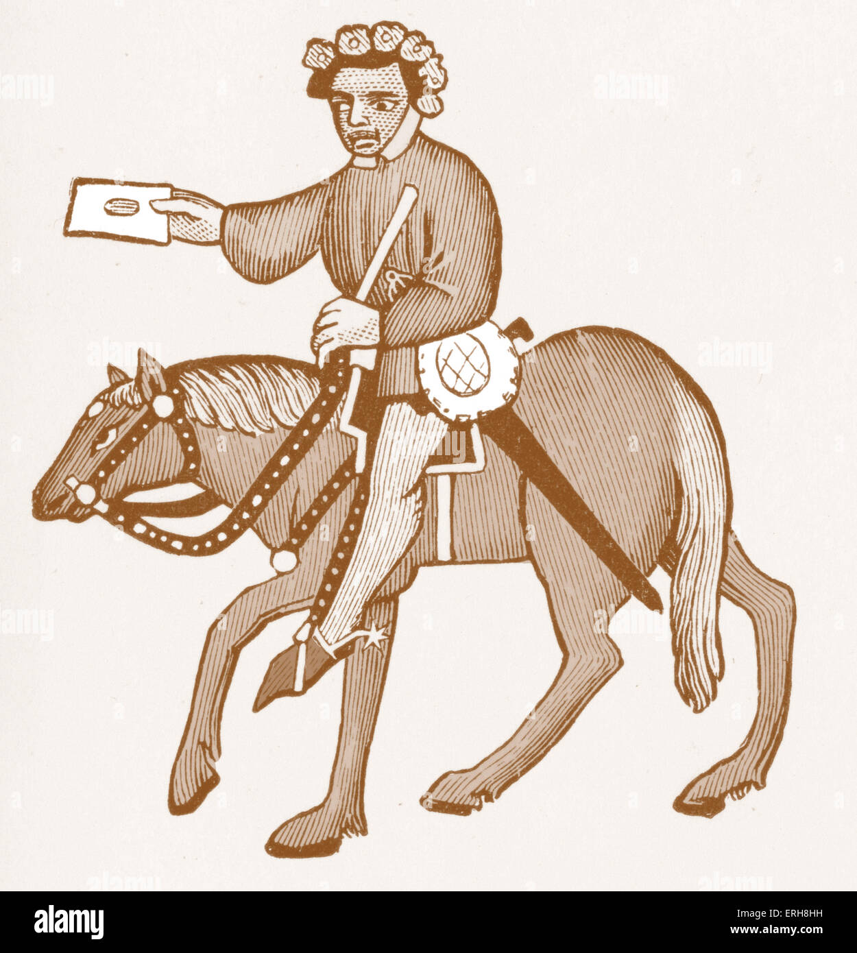 Canterbury tales chaucer ellesmere hi-res stock photography and images ...