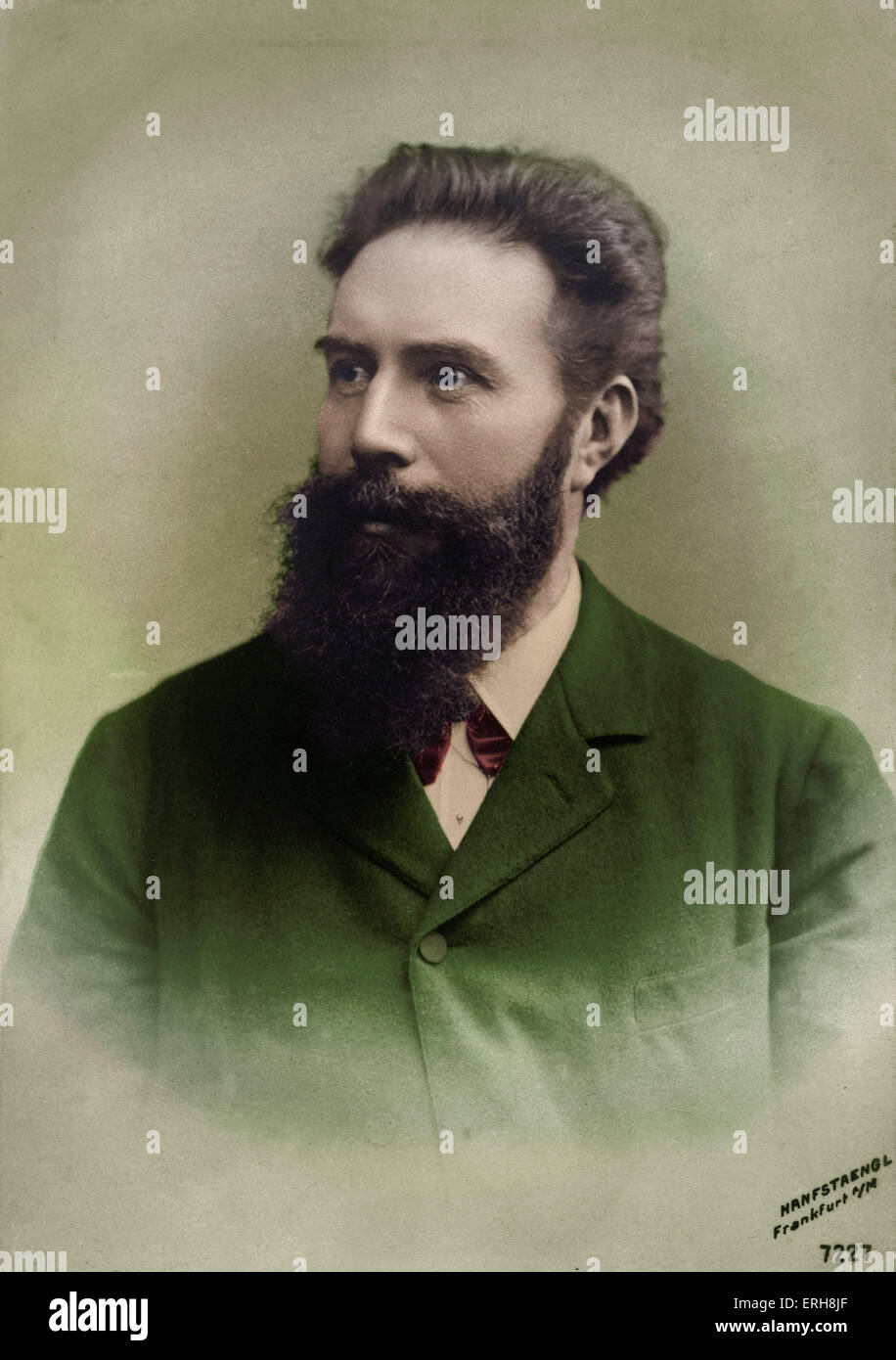 Wilhelm Conrad Rontgen - portrait of the German physicist who ...