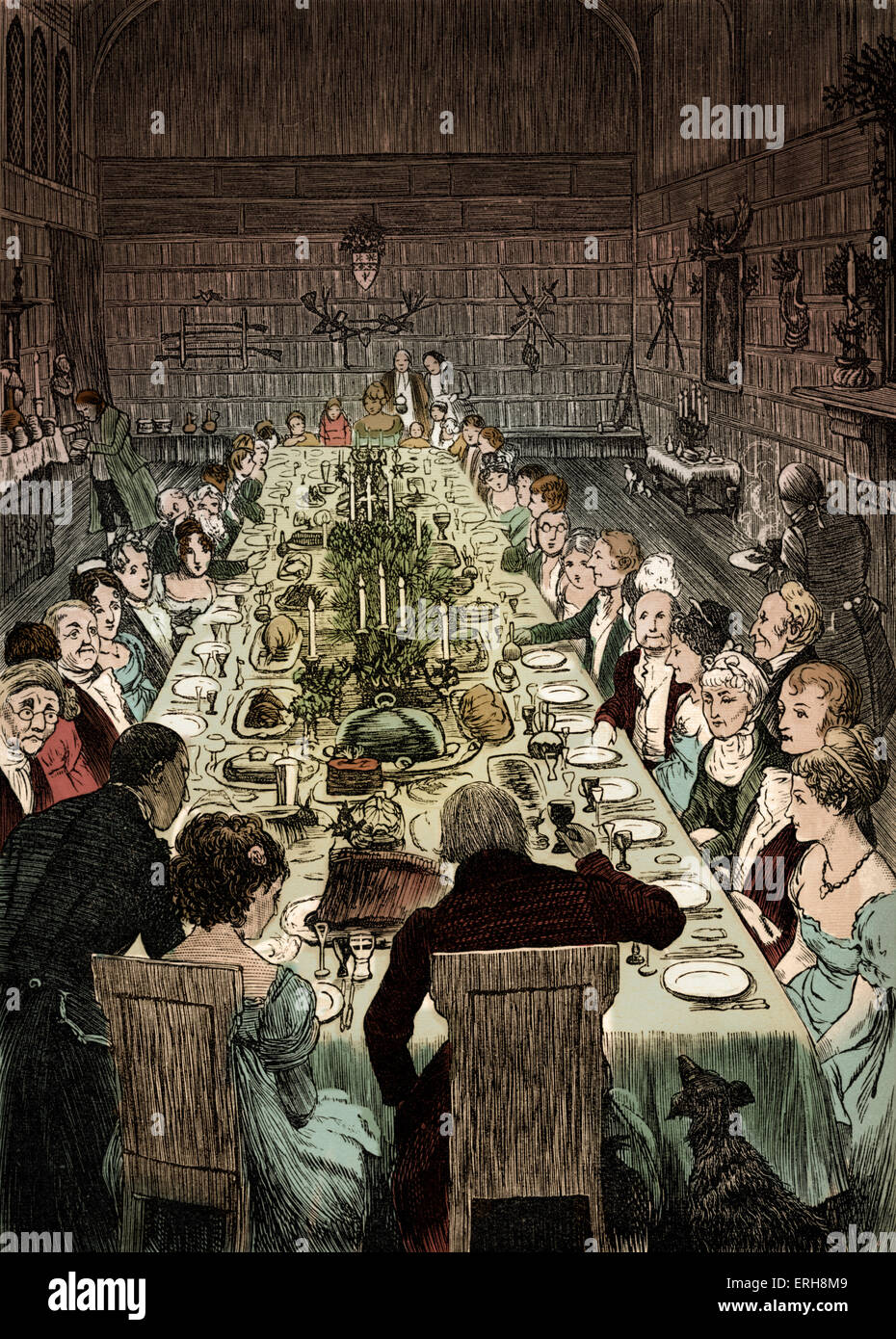 Old Christmas by Washington Irving: Christmas Dinner. Caption: 'Never ...