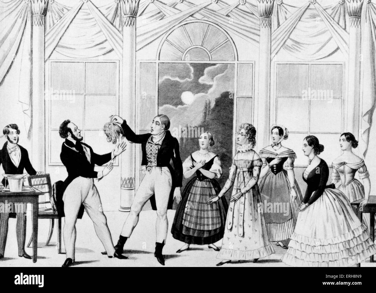 Johann Nestroy in Talismann, after water colour by Schöller. JN ...