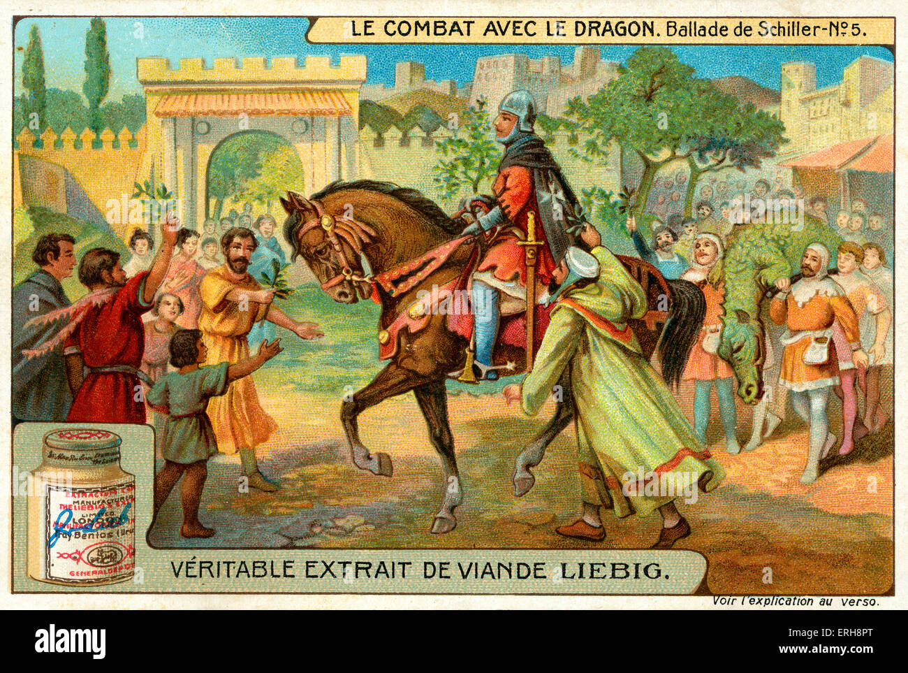 The Battle with the Dragon - ballad by Friedrich Schiller. The Knight ...