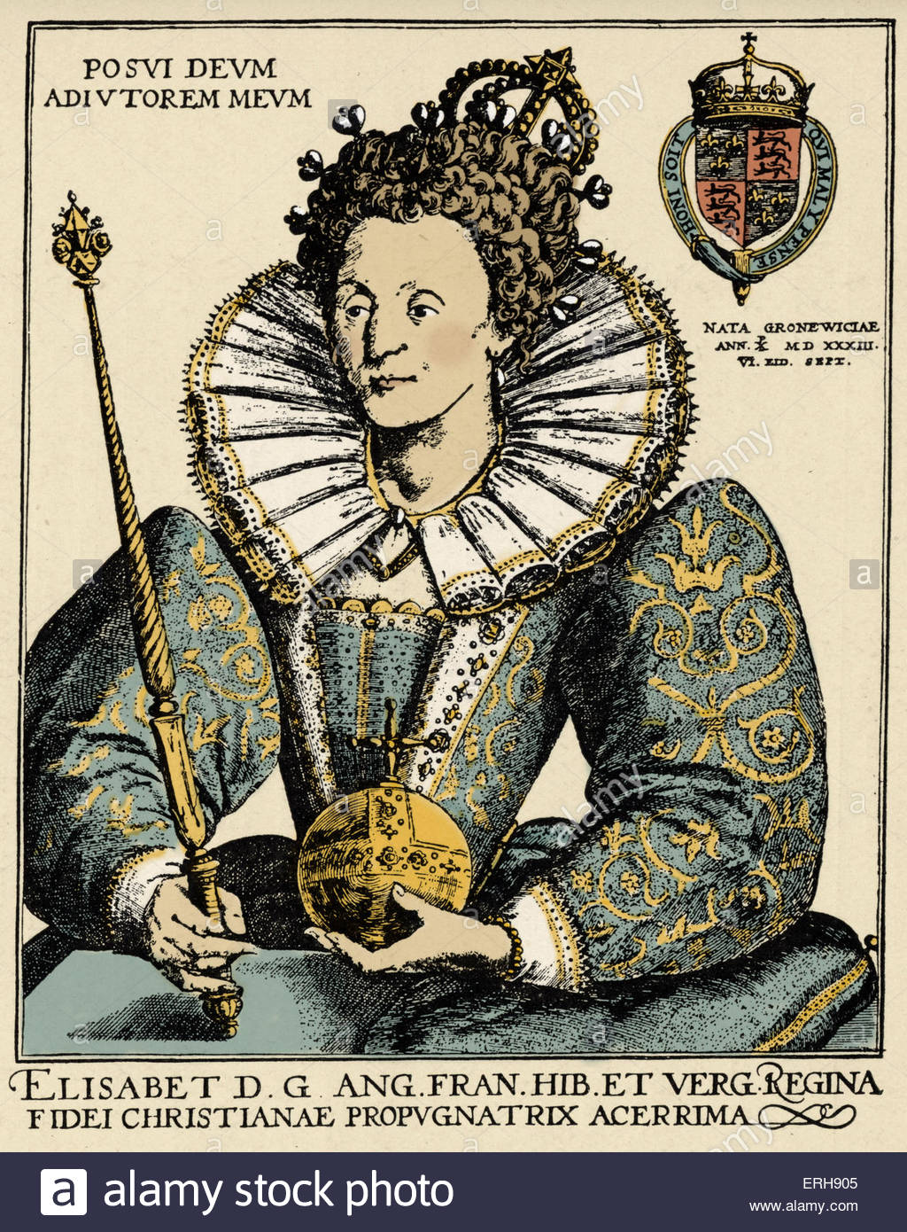 Engraving Of Queen Elizabeth I High Resolution Stock Photography and ...