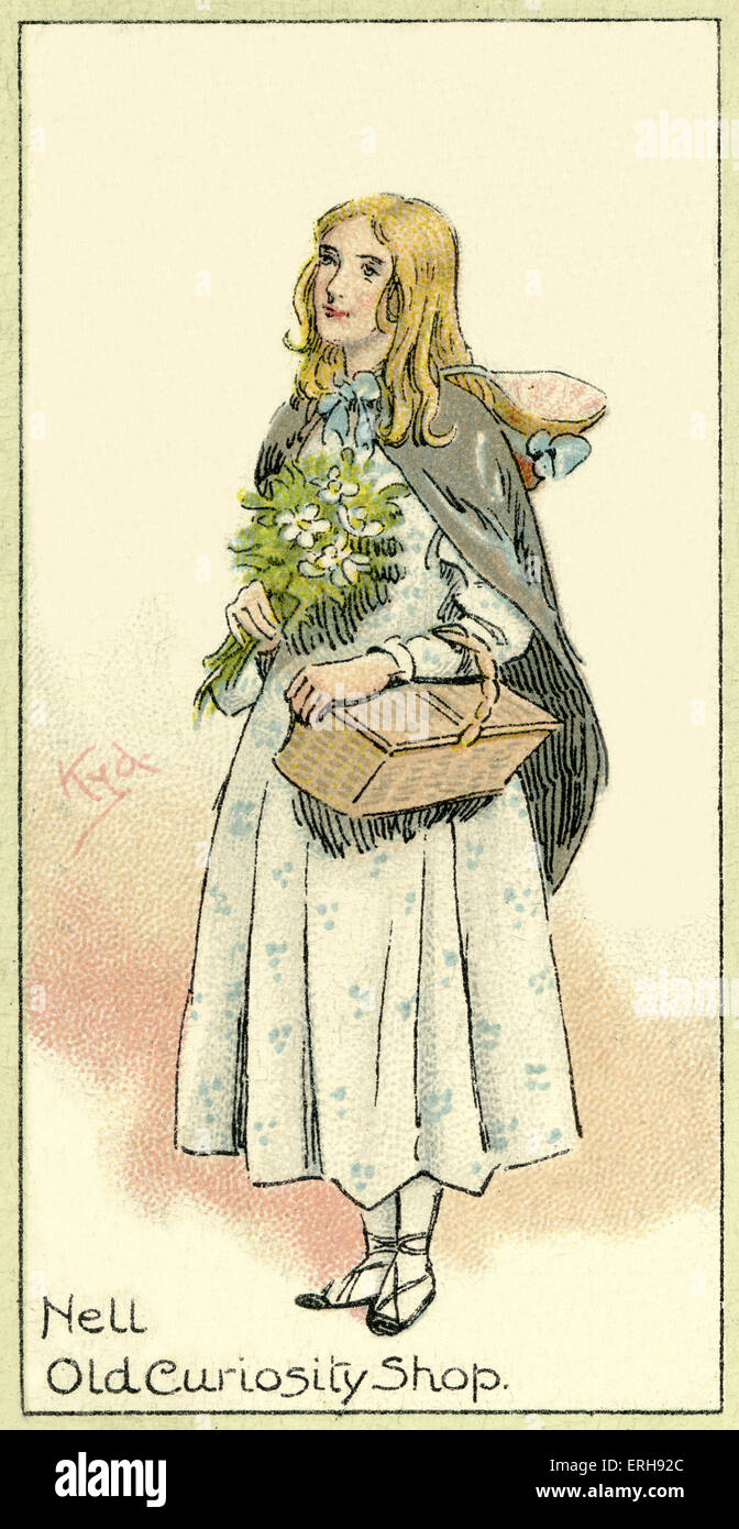 The Old Curiosity Shop by Charles Dickens. Illustration of Nell Trent ...