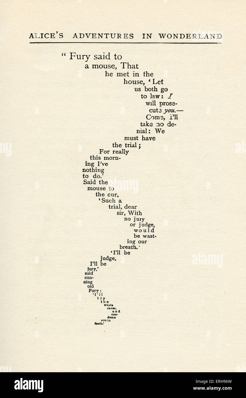 Mouse tale alice hi-res stock photography and images - Alamy