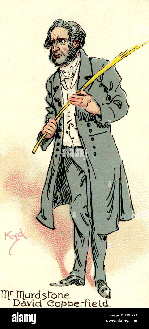 David Copperfield by Charles Dickens. Illustration of Mr Murdstone ...