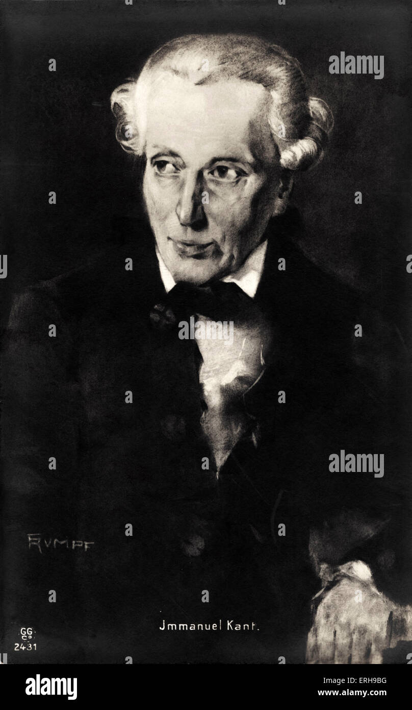 Immanuel Kant - German philosopher 22 April 1724- 12 February 1804. One ...
