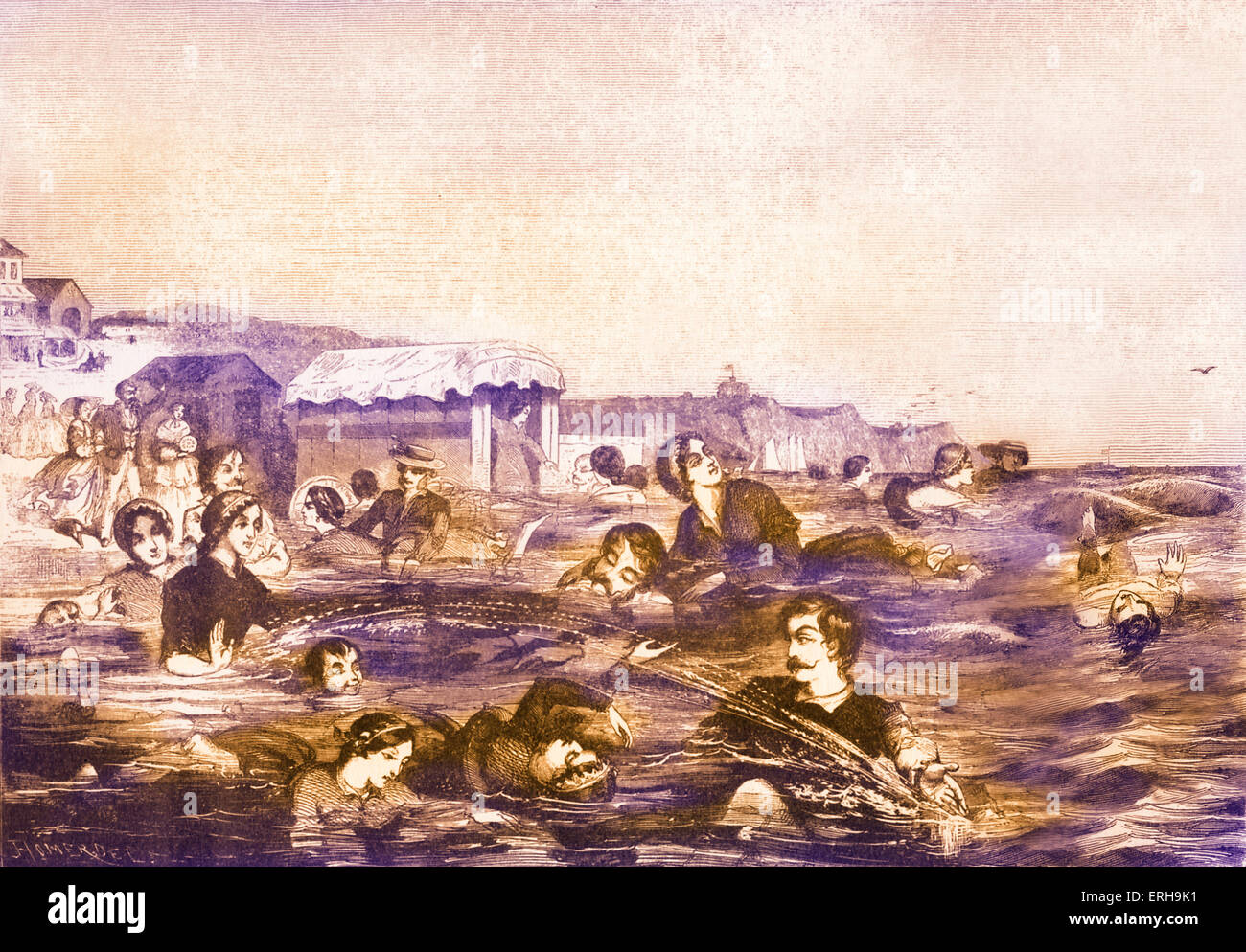 Sea bathing 19th century hi-res stock photography and images - Alamy