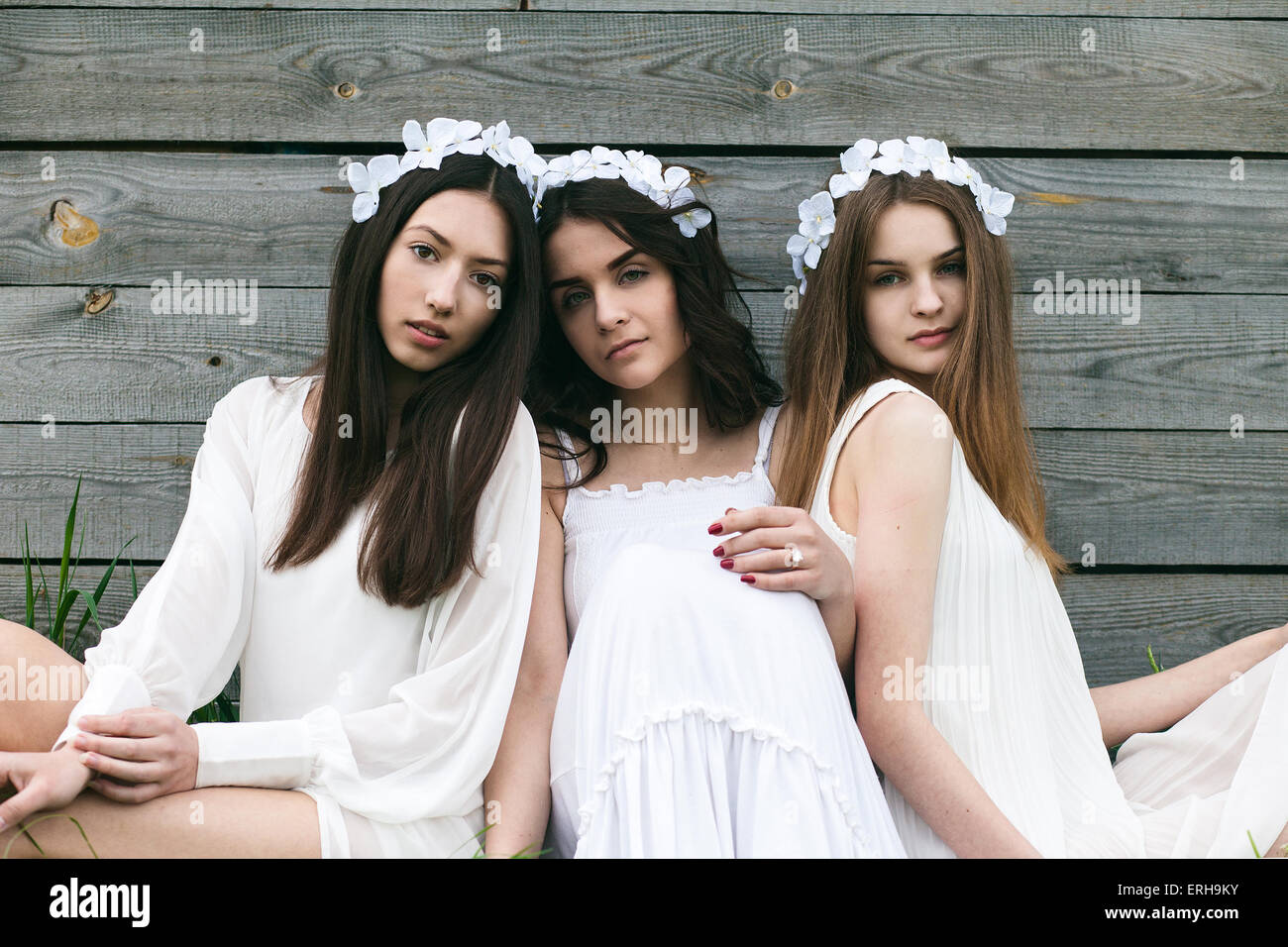 three beautiful girls Stock Photo - Alamy