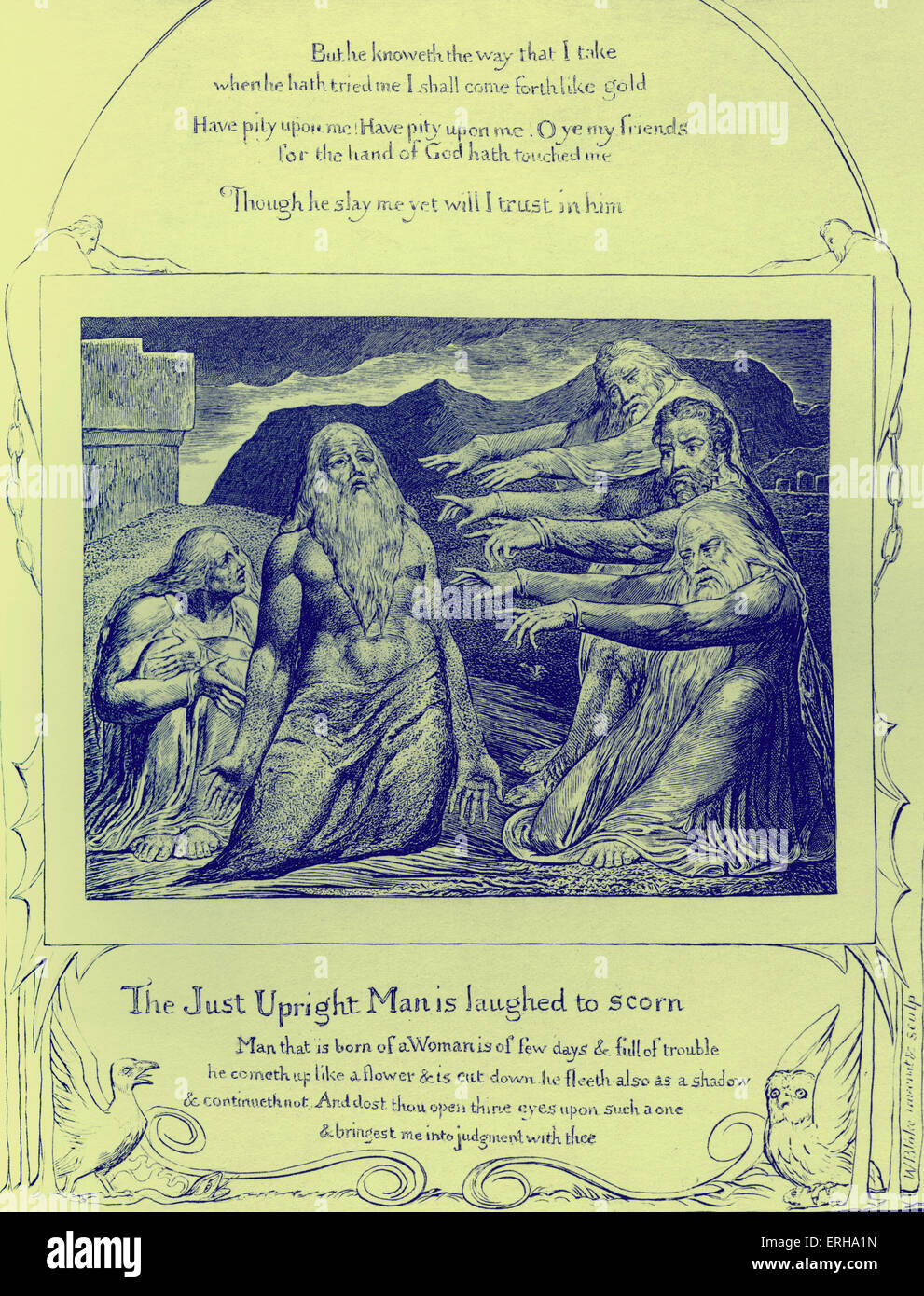 The Three Friends Condemning Job by William Blake, from the ...
