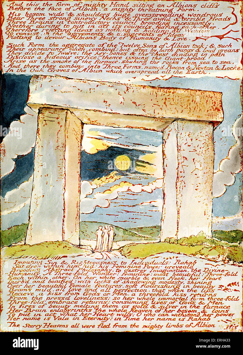 The Druid Gateway, page 70 of the poem 'Jerusalem' by William Blake ...