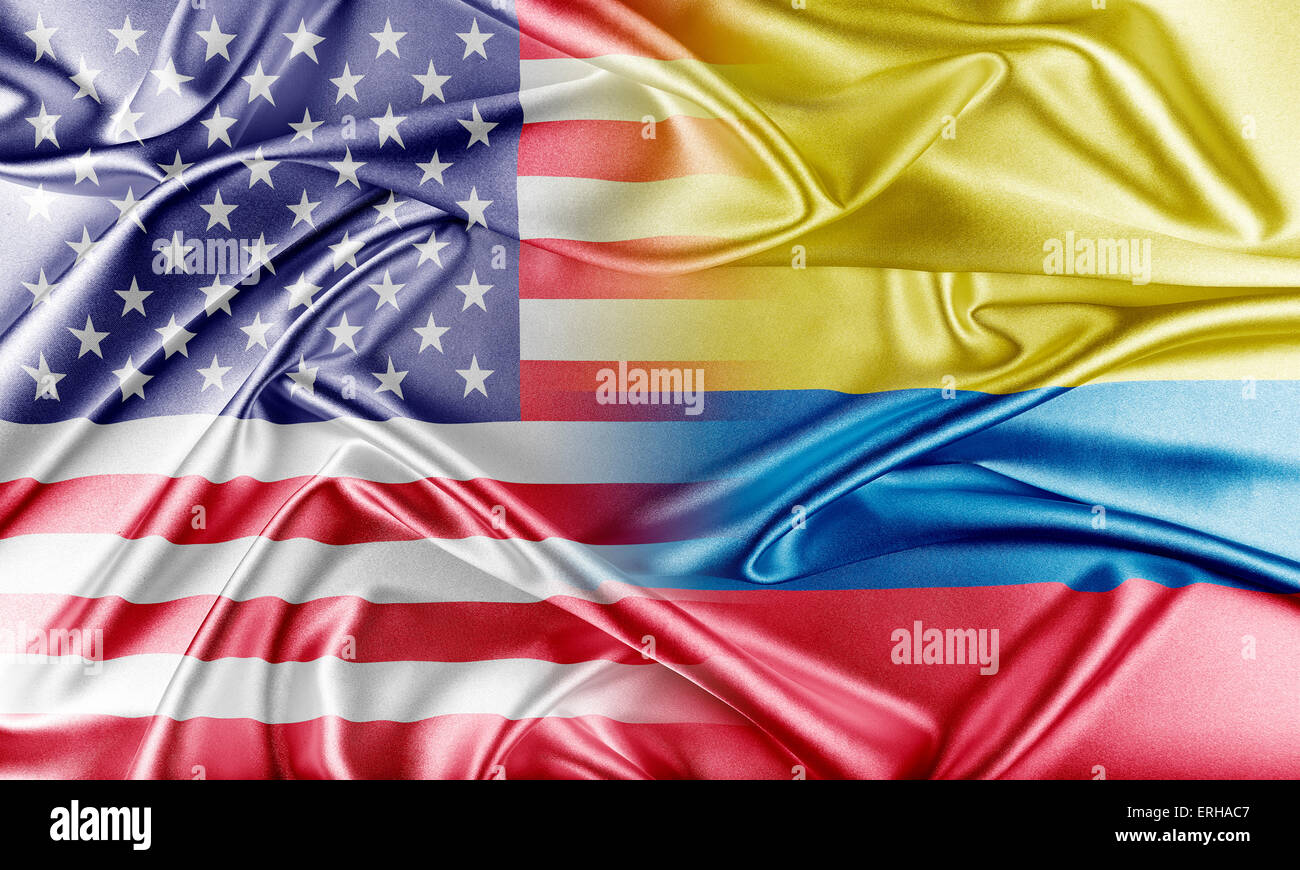 Usa colombia flag hi-res stock photography and images - Alamy