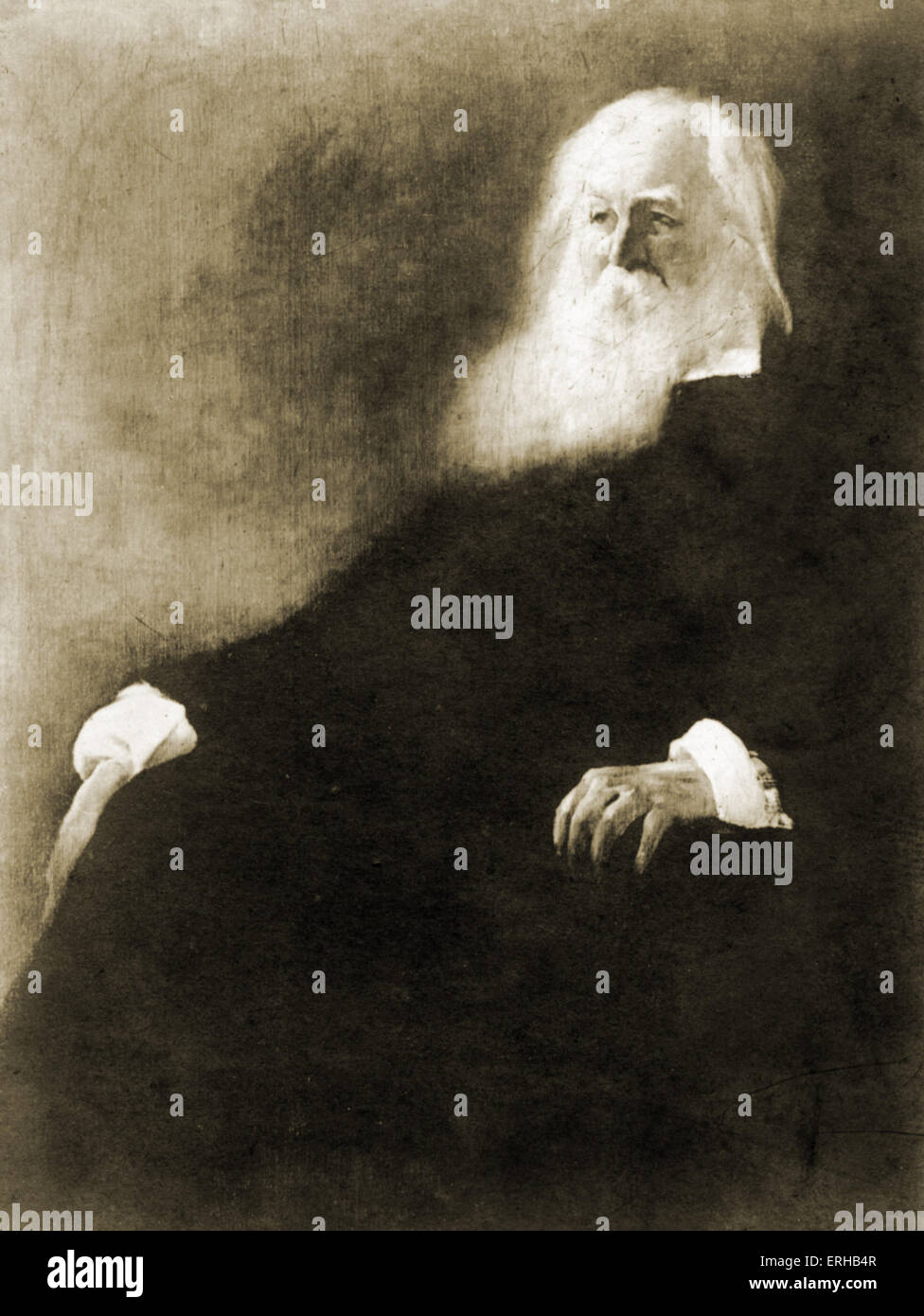 WHITMAN, Walt Portrait by J.W.Alexander, from the Metropolitan Museum ...