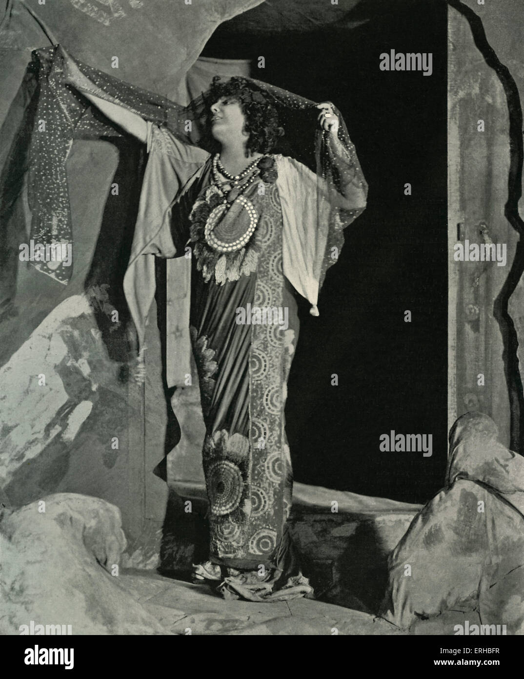 Sarah Bernhardt (1844 -1923). Portrait of the French stage actress as ...