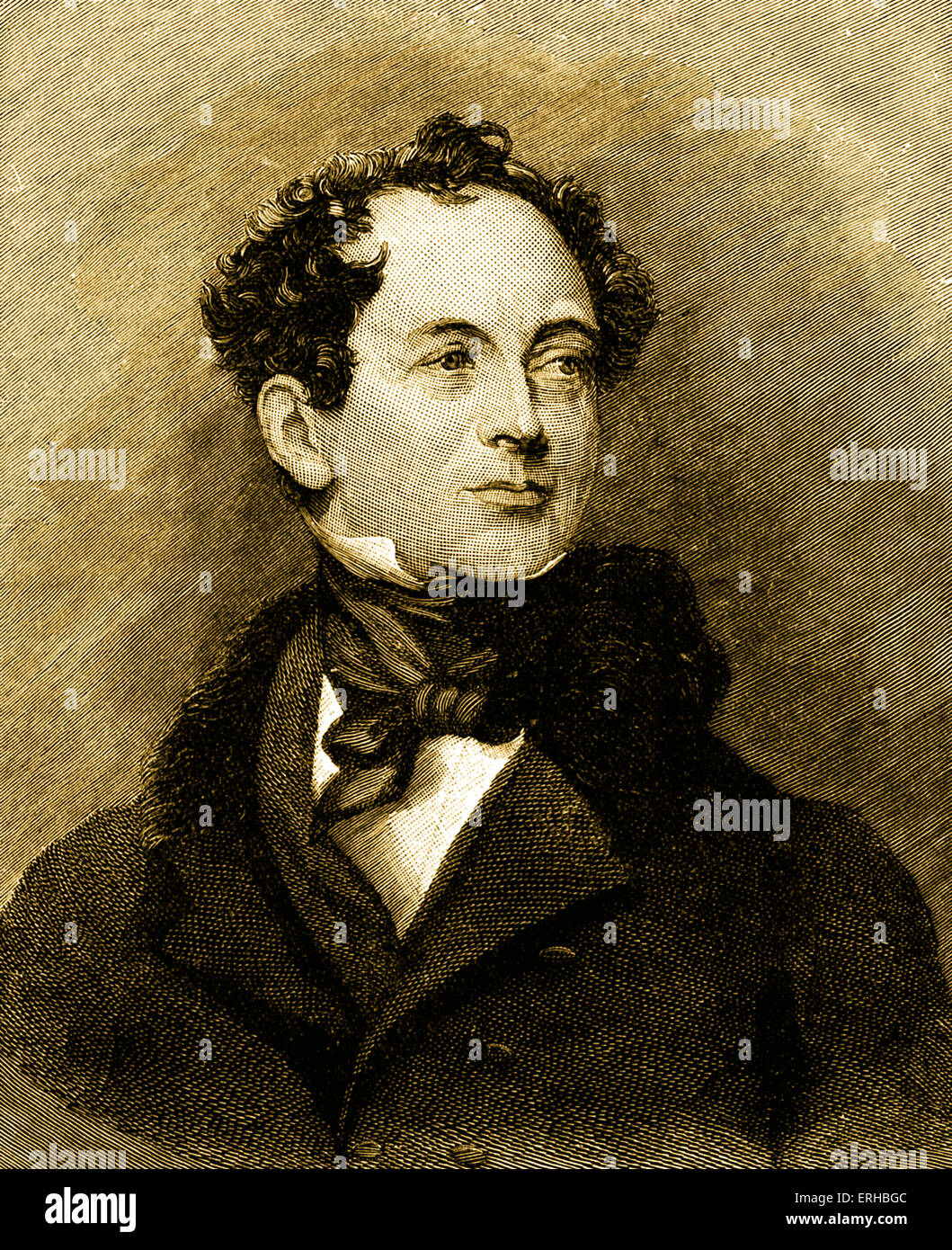 Thomas Moore - portrait of Irish writer, 1779-1852 Stock Photo - Alamy