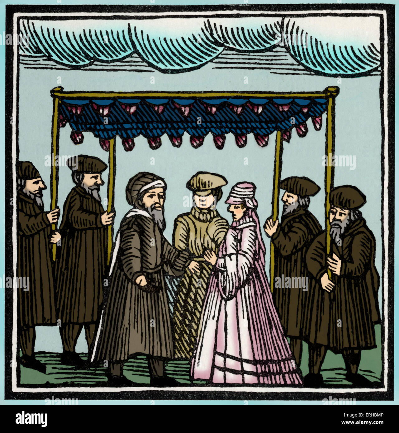 Jewish wedding canopy hi-res stock photography and images - Alamy