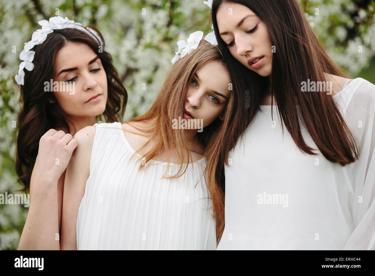 three beautiful girls Stock Photo - Alamy