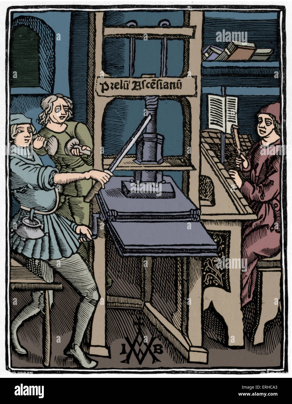 Printing press 16th century hi-res stock photography and images - Alamy