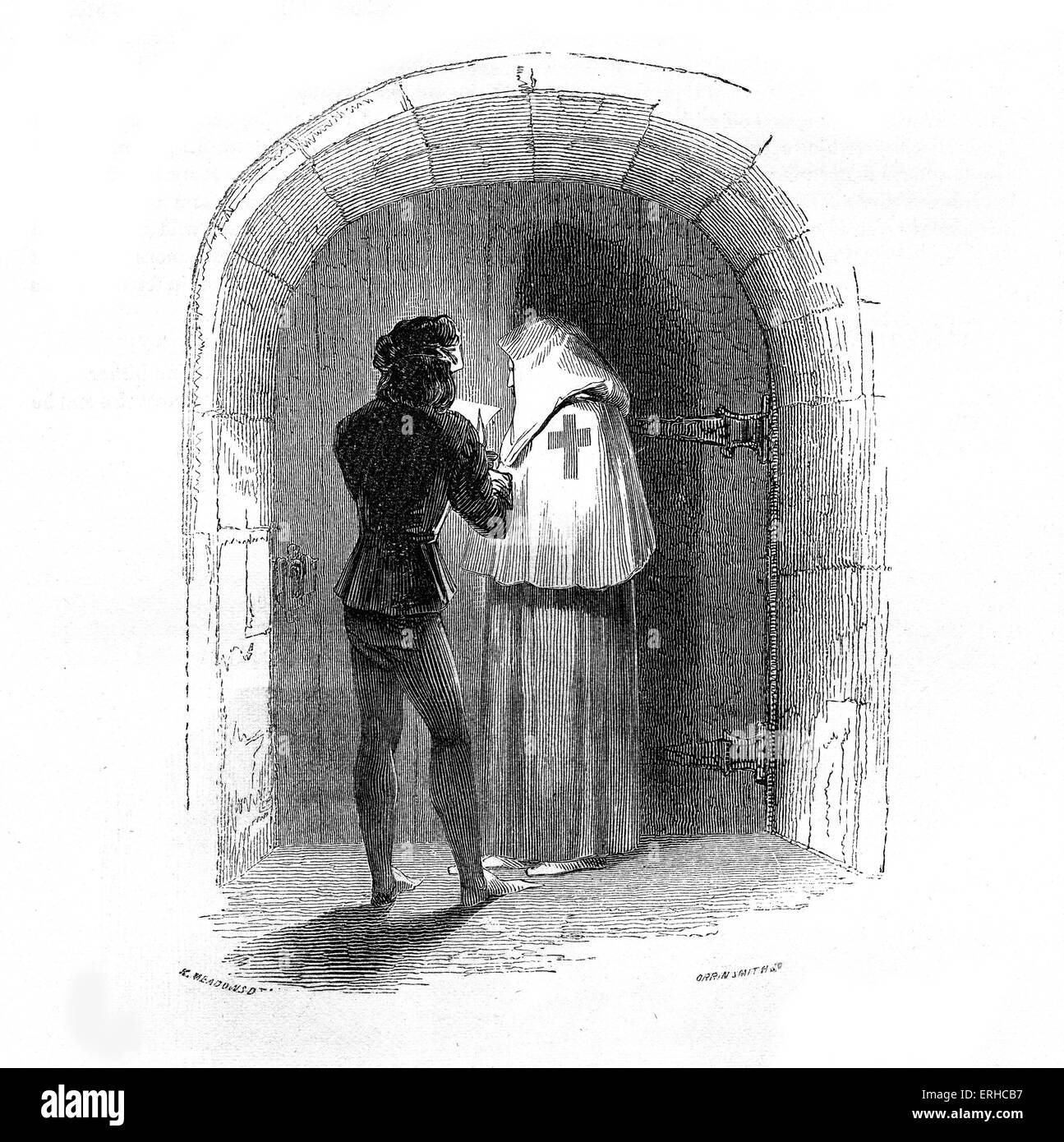 William shakespeare plays drawing Black and White Stock Photos & Images ...