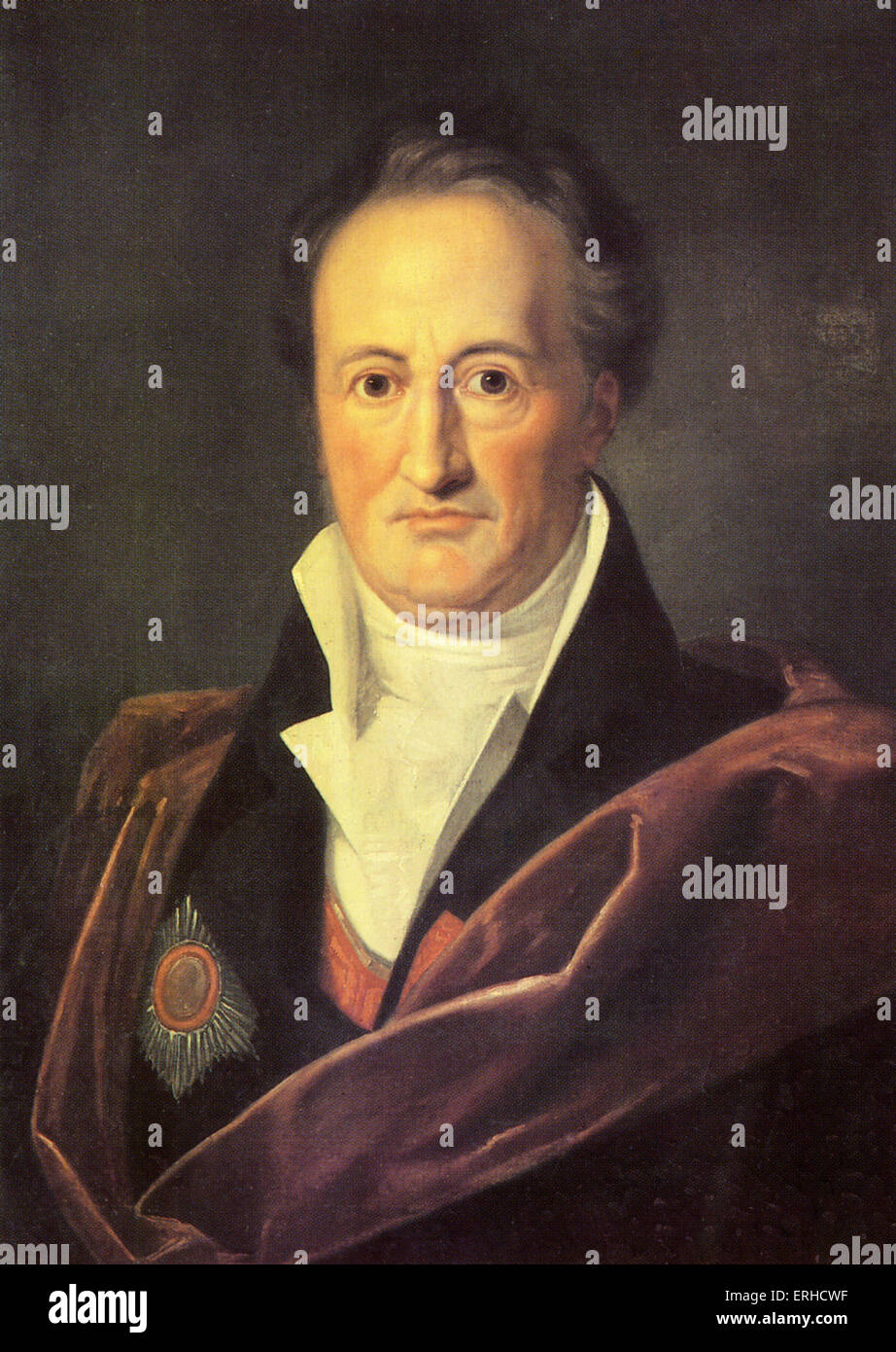 Johann Wolfgang von GOETHE by F.G. von Kugelgen 1810. German writer and ...