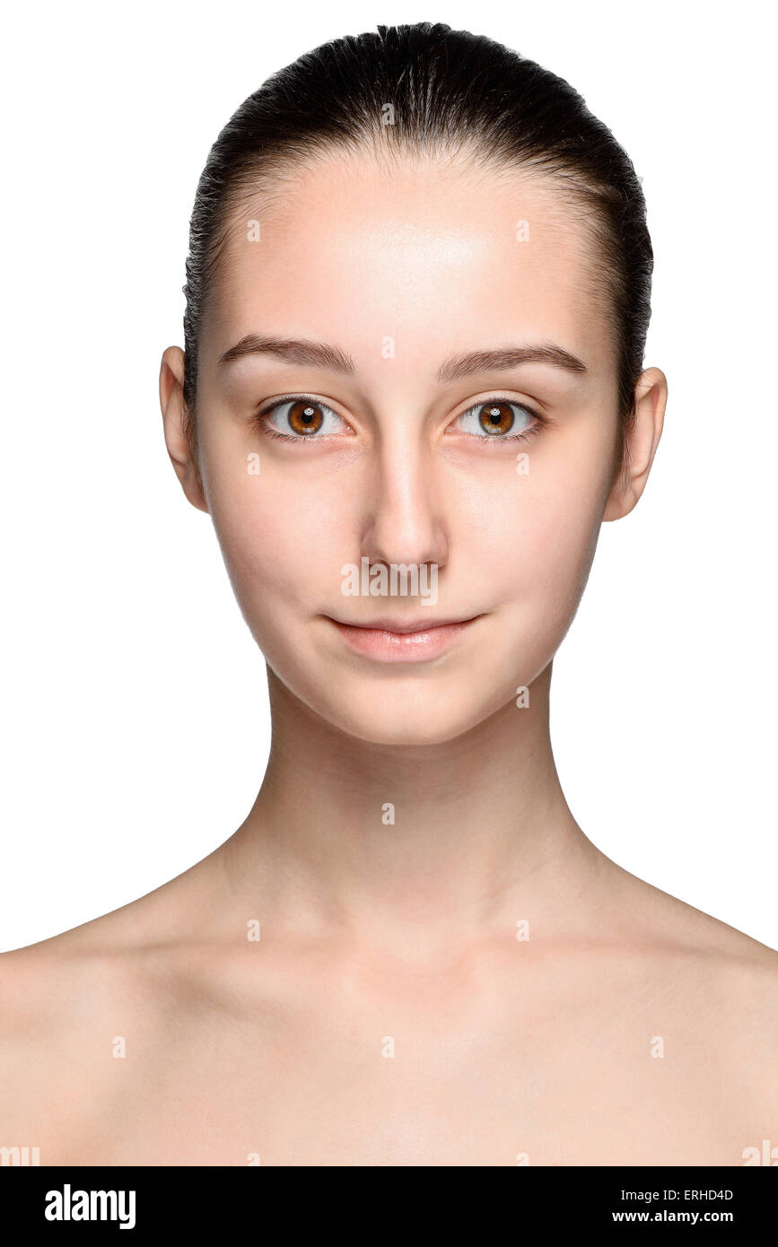 Portrait of beautiful girl with healthy skin Stock Photo - Alamy